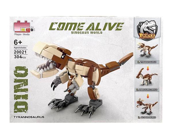 Pantiger Store: Tyrannosaurus - Come Alive Dinosaur World Pingao Blocks